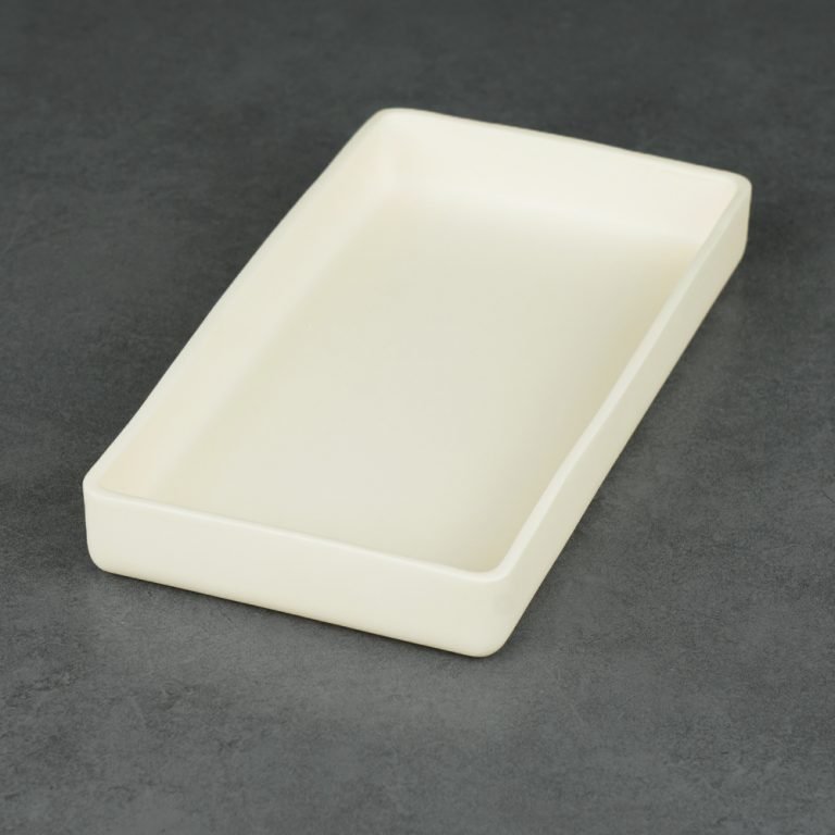 SS200S Rectangular Alumina Crucible 450ml - Almath Crucibles Ltd.