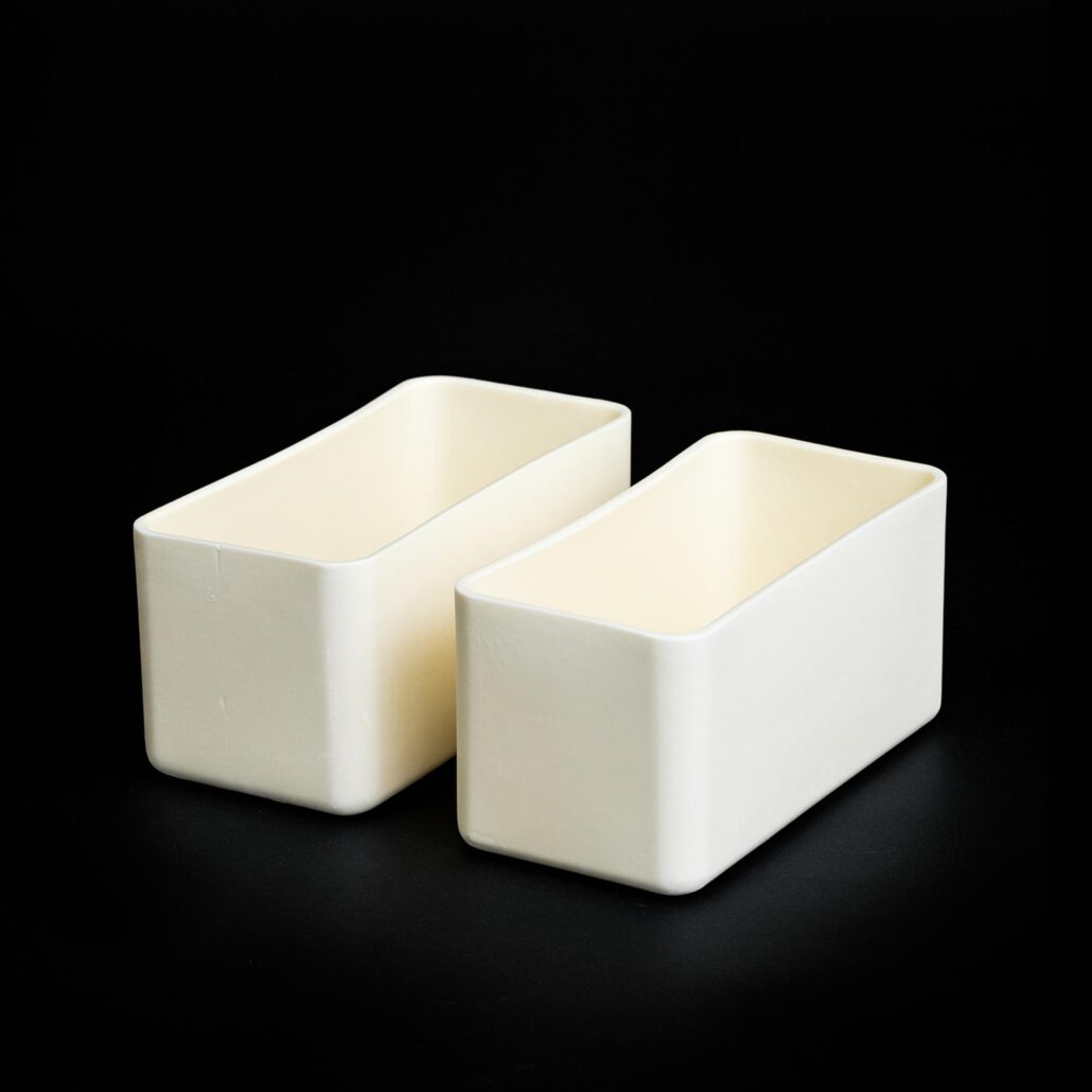 SS200T Rectangular Alumina Crucible 1750ml - Almath Crucibles Ltd.