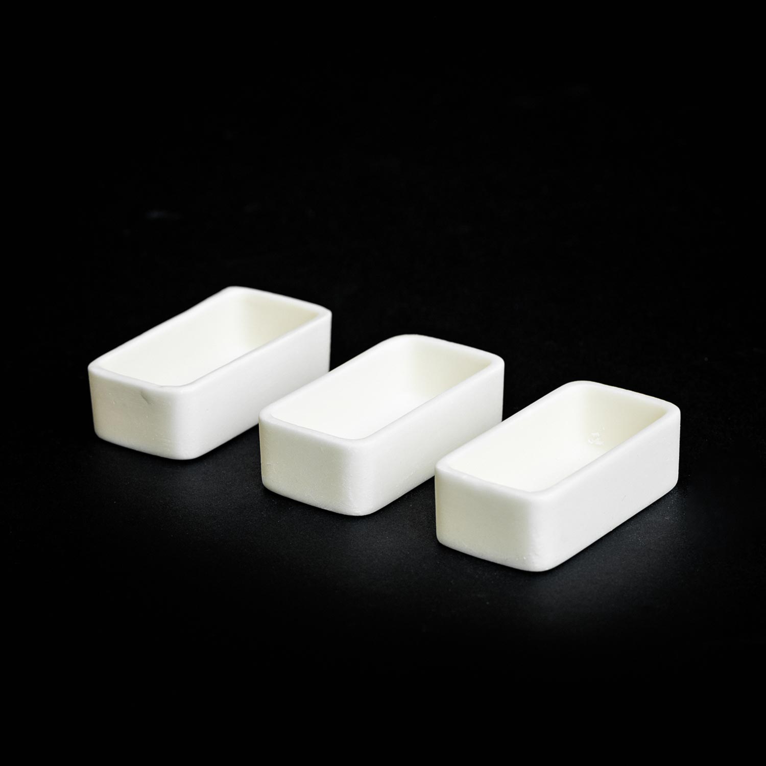 SS50 Rectangular Alumina Crucible 20ml - Almath Crucibles Ltd.